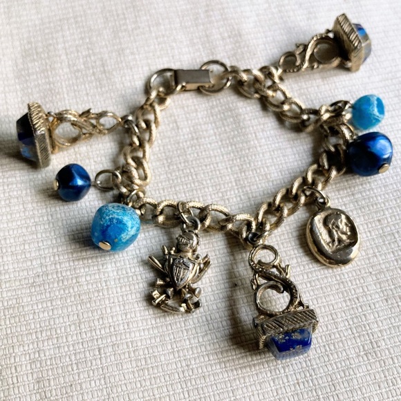 Vintage | Jewelry | Vintage Medieval Knights Theme Lucite Metal Charms ...